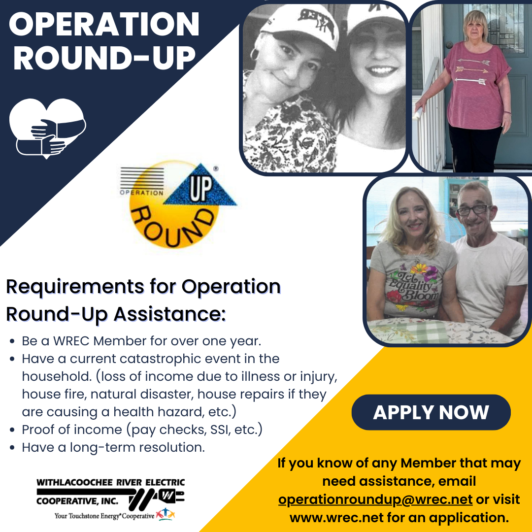 Operation Round-Up | Withlacoochee River Electric Cooperative